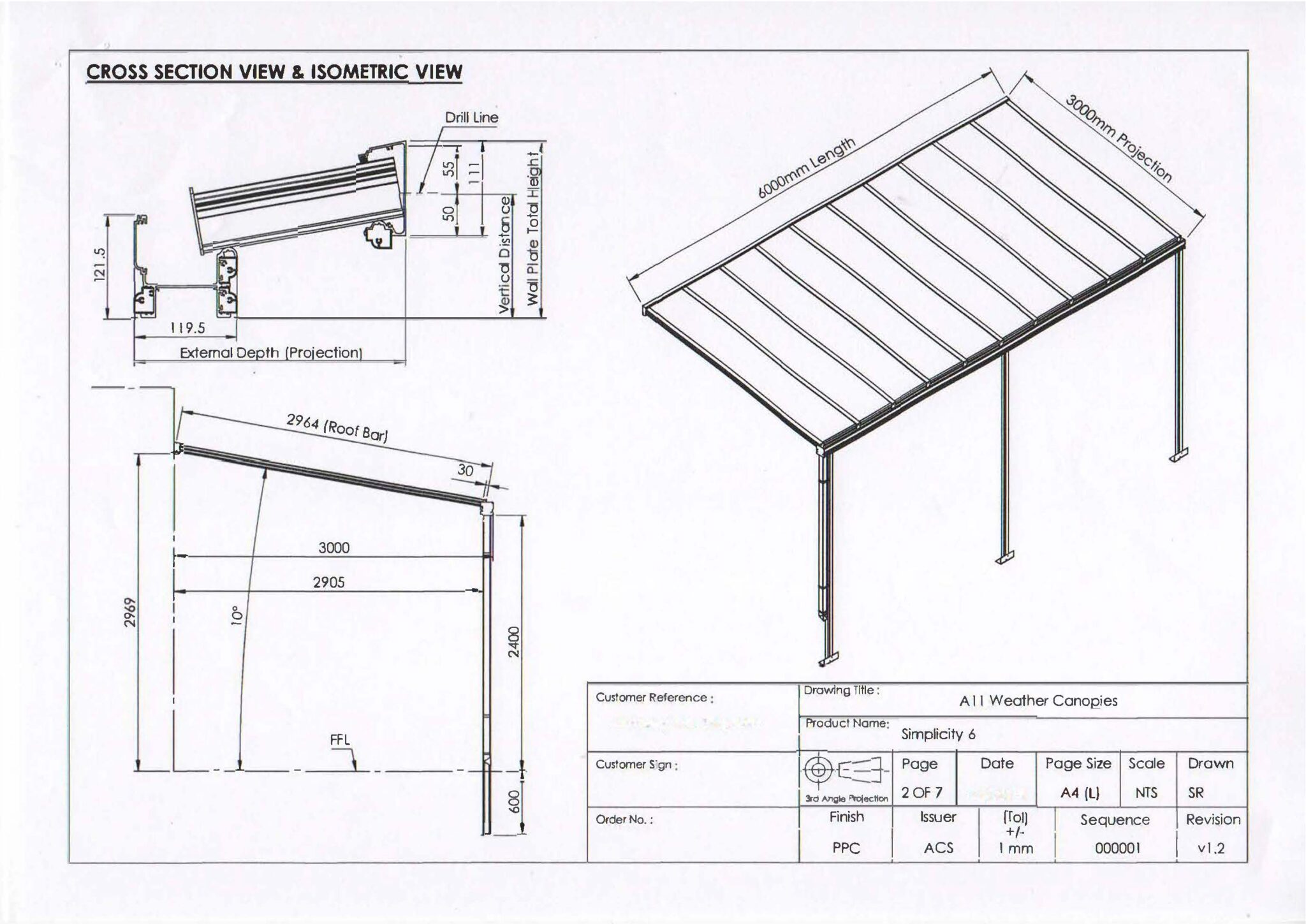 Simplicity 6 Glass Veranda in Bristol - All Weather Canopies
